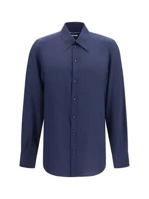 Dolce & Gabbana Gold Crêpe De Chine Shirt - Multicolor