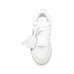 Off-White Leather Lace-up Sneakers