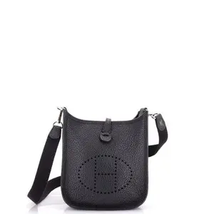 Hermès Evelyne Bag Gen Iii Clemence Tpm - Black