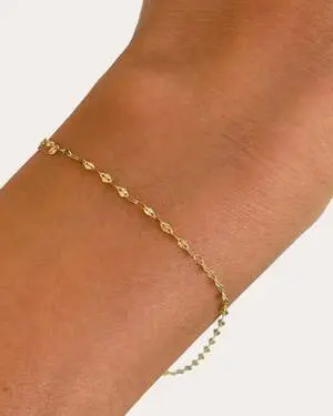 ZOE LEV 14k Yellow Mini Mirror Chain Bracelet