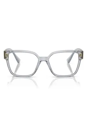 Versace Square Optical Glasses - Transparent Grey