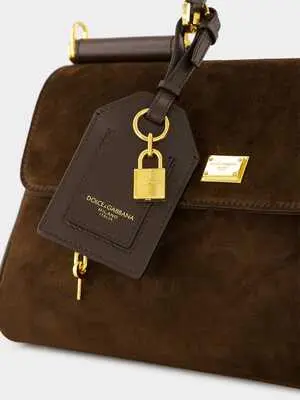 Dolce & Gabbana Ebony Crosta Leather Handbag