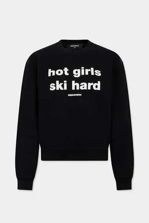 Dsquared2 Crewneck Sweatshirt With Lettering Print