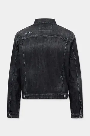 Dsquared2 Distressed Denim Trucker Jacket