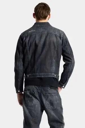 Dsquared2 Distressed Denim Trucker Jacket