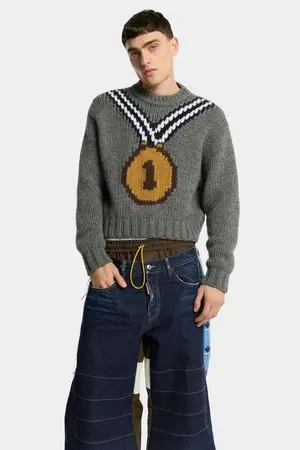 Dsquared2 Wool Alpaca Blend Skiers Pullover