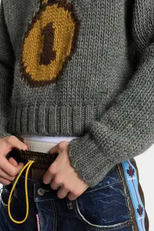 Dsquared2 Wool Alpaca Blend Skiers Pullover