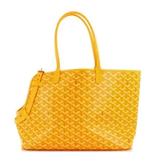 Goyard Chien Gris Pet Carrier Tote Coated Canvas - Yellow