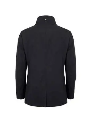 MONTECORE Dark Blue Double Breasted Jacket - Multicolor