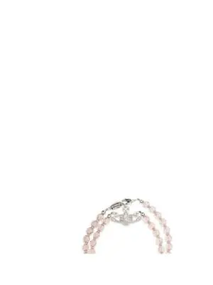 VIVIENNE WESTWOOD Messaline Choker Necklace With Orb Pendant