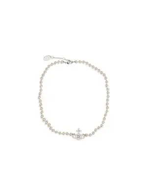 VIVIENNE WESTWOOD Olympia Pearl Orb Pendant Necklace - Silver