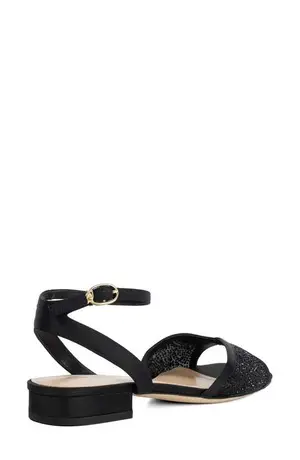 Dune London Naxxos Crystal Embellished Block Heel Sandals