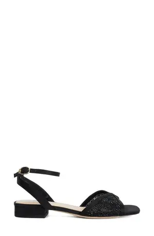Dune London Naxxos Crystal Embellished Block Heel Sandals
