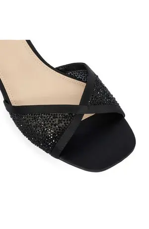 Dune London Naxxos Crystal Embellished Block Heel Sandals