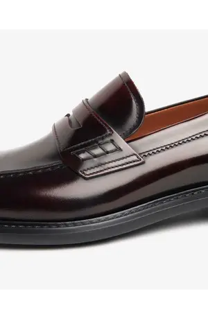 NEROGIARDINI Leather Penny Loafers