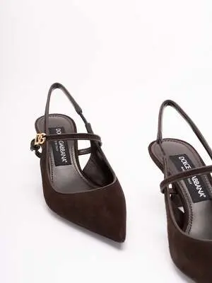 Dolce & Gabbana Suede Slingback Heels