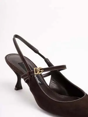 Dolce & Gabbana Suede Slingback Heels