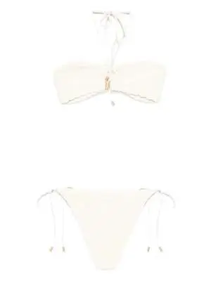 Zimmermann Awaken Crochet Flower Bikini