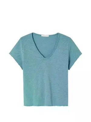 American Vintage V-neck T-shirt - Blue