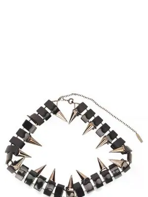 Alberta Ferretti Studded Panelled Belt