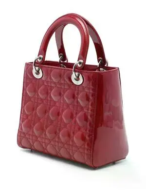 Dior 2012 Medium Patent Cannage Lady Satchel