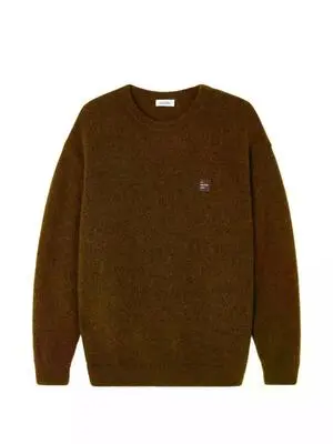 American Vintage Logo Patch Sweater - Brown