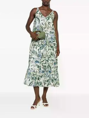 I BLUES Floral-print Midi Dress