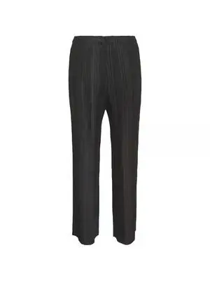 Issey Miyake Pleated Straight-leg Trousers