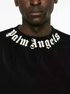 Palm Angels Logo-print Crew-neck Sweatshirt