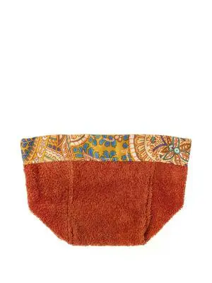 Etro Pegaso-embroidered Paisley-trim Basket And Towels Set - Orange
