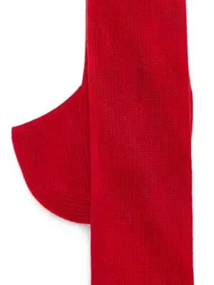 Stine Goya Ribbed-knit Logo-embroidered Scarf
