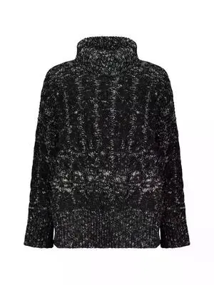 Herno Cable-knit Turtleneck Sweater - Black
