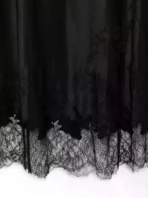 Carine Gilson Lace-trim Cowl-neck Nightdress