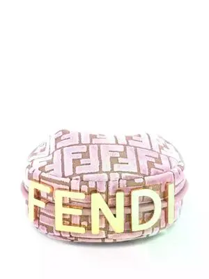 Fendi Fendigraphy Bag Zucca Jacquard Velvet Mini Hobo Bag