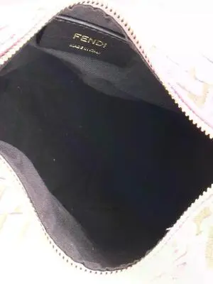 Fendi Zucca Jacquard Velvet Mini Hobo Bag - Purple
