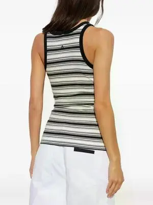 SAMSOE SAMSOE Alexo Striped Ribbed-knit Tank Top