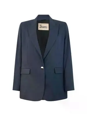 Herno Shawl Collar Single-breasted Blazer - Blue