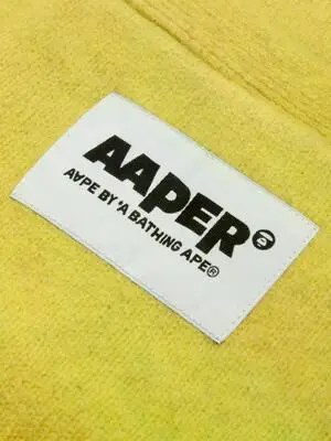 AAPE BY *A BATHING APE V-neck Cardigan With Intarsia Knit Logo