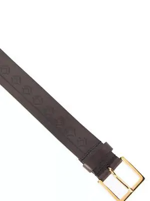 Alberta Ferretti Geometric Embossed Leather Belt