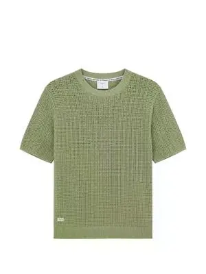 PERCIVAL Crochet-knit Short-sleeve Sweater