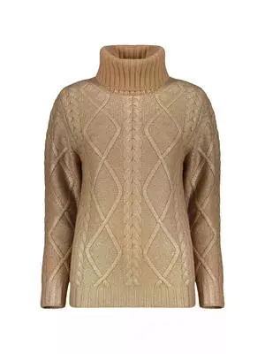 Herno Cable-knit Roll-neck Sweater - Neutrals