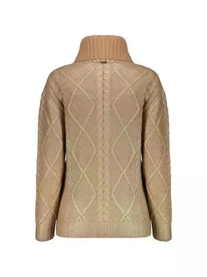 Herno Cable-knit Roll-neck Sweater