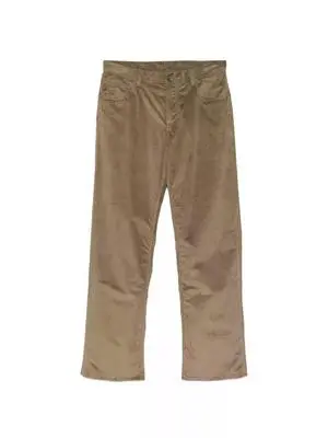 Etro Corduroy Straight-leg Trousers - Brown