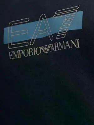 EA7 Visibility Logo-print Cotton T-shirt