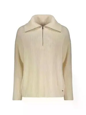 Herno Herno Ribbed Knit Sweater Neutrals