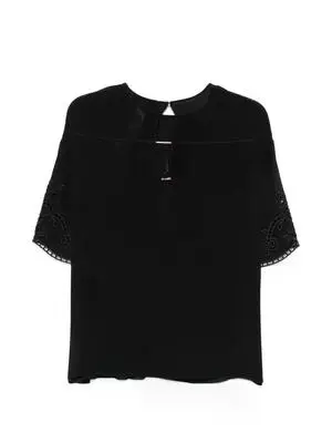 TWINSET Floral Embroidered T-shirt