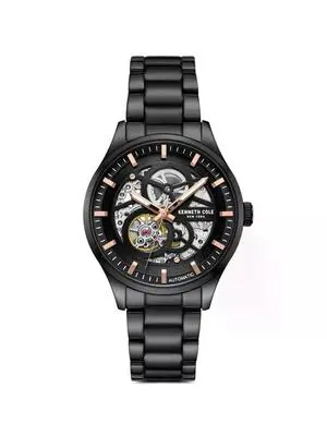 KENNETH COLE Skeleton 42mm Watch - Black