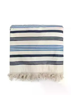 Etro Striped Fringed Beach Towel - Neutrals