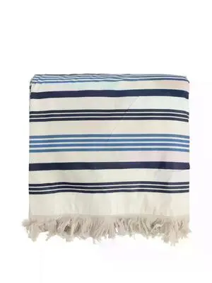Etro Striped Fringed Beach Towel - Neutrals
