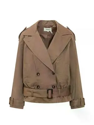 Ba&sh Double-breasted Belted Jacket